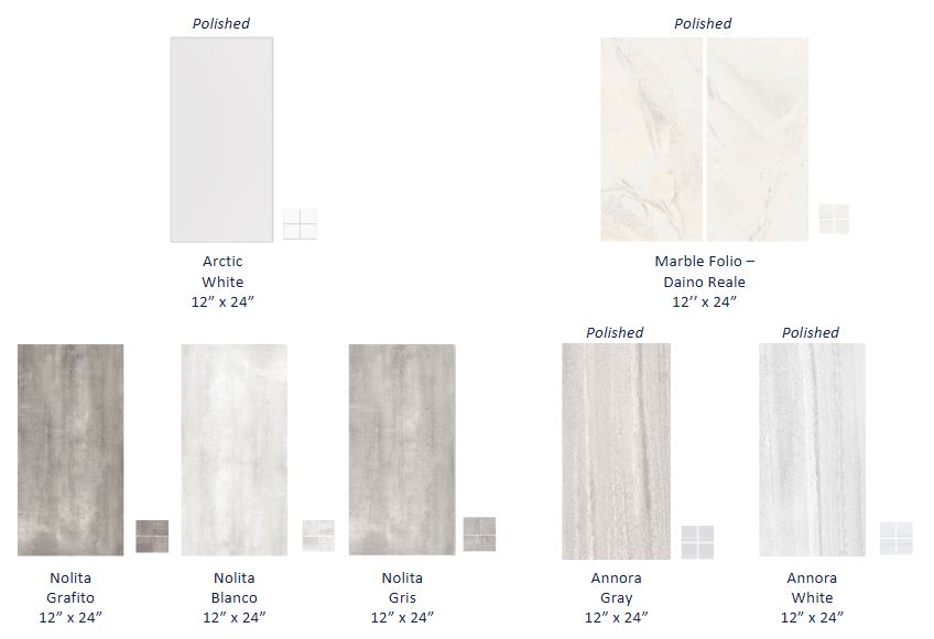 Wall Tile Options - Fildi Interiors & DesignFildi Interiors & Design