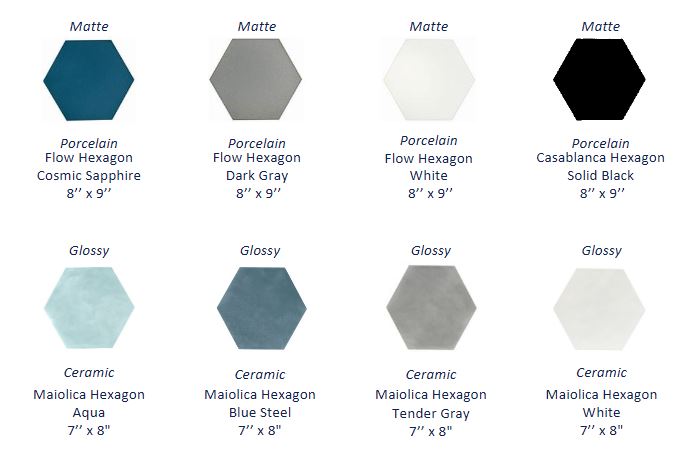 Wall Tile Options - Fildi Interiors & DesignFildi Interiors & Design